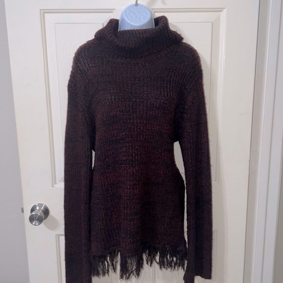 Altar'd State | Sweaters | Fringe Bottom Turtleneck Sweater Altard ...